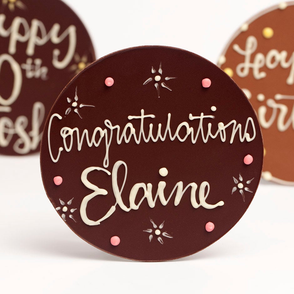 Custom Chocolate Plaque | Stubbe Chocolates Toronto